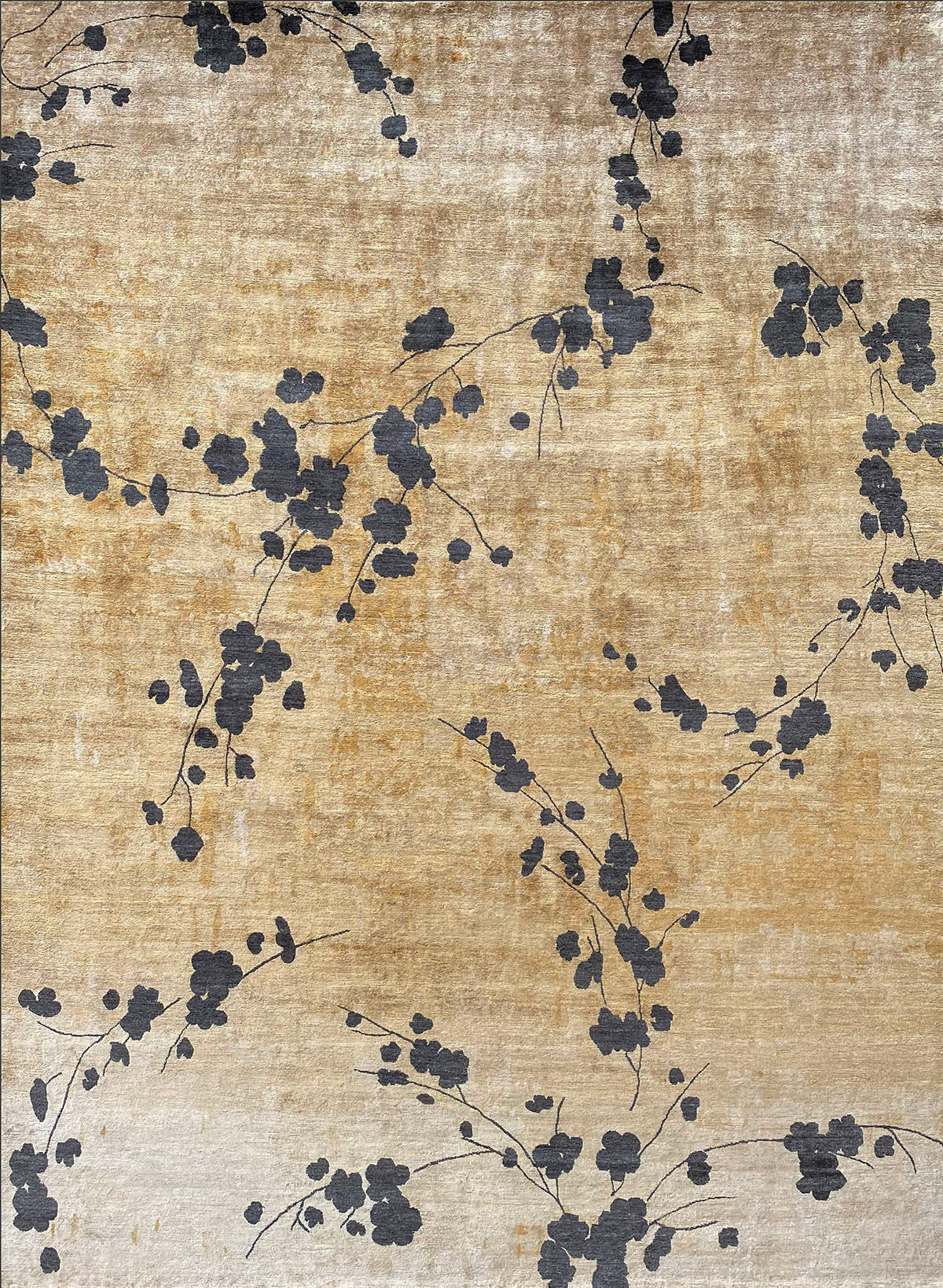 Contemporary Yellow/Gold Wool Area Rug: Modern Masters Art Nouveau ...
