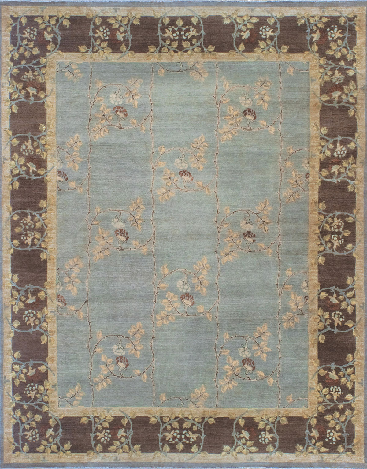 Stickley Chobi Trellis RU-1910 (Light Blue/Navy Traditional Hand ...